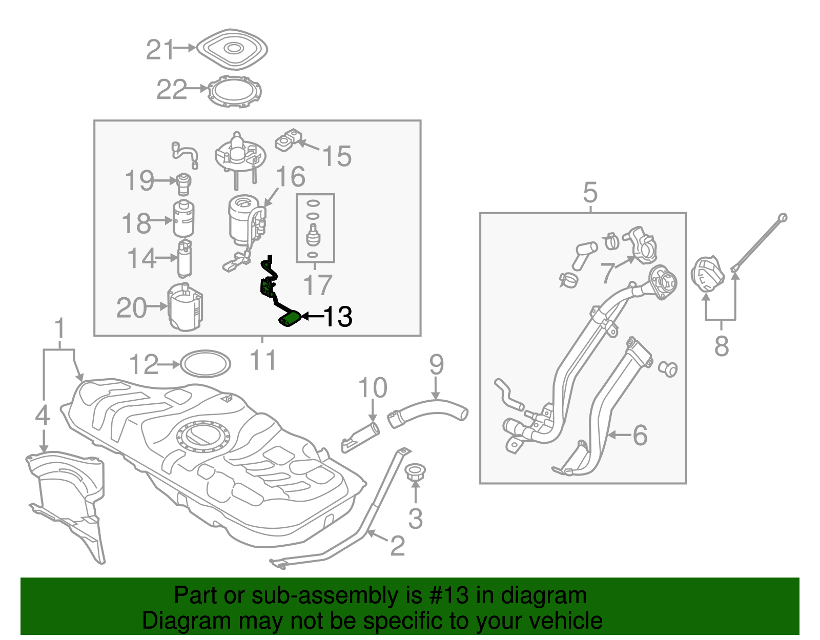 94460-2V000 - Fuel Gauge Sending Unit 2014-2016 Kia | Kia.Parts Store
