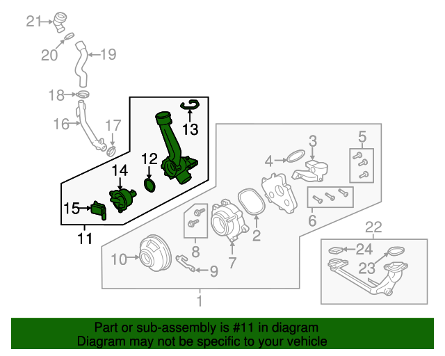 2012-2019 Porsche 911 Thermostat Housing 9A1-106-012-03 | Porsche Marin
