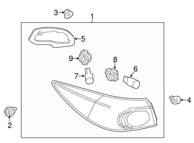 2014-2018 Mazda 3 OEM NEW 2014-18 Mazda 3 2.0L 2.5L Tail Lamp Light ...