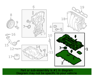 2017-2020 Kia Valve Cover 22410-2E700 | TascaParts.com