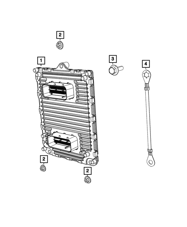 MOPAR ENGINE CONTROLLER MODULE - 68434940AD - 68434940AD | Mopar Online ...