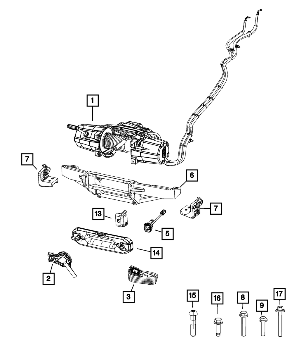 2019-2024 Ram 2500 Power Winch 68437990AB | Mopar eStore