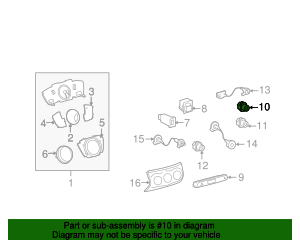 2008-2014 Scion xD Control Sub Assembly He 55903-52251 | Toyota Parts ...
