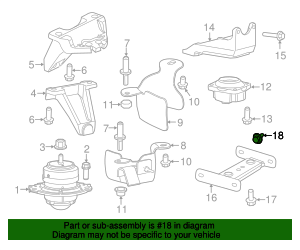 2010-2017 Mopar Trans Cross-Member Screw 6502832 | TascaParts.com