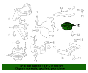 2011-2020 Mopar Trans Mount 68084747AA | TascaParts.com