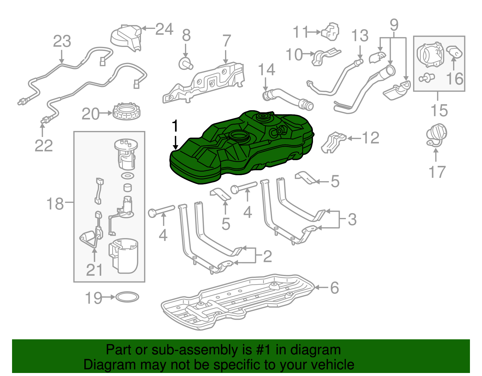 7700104212 - High-Quality Fuel Tank for 2017-2023 Toyota Tacoma ...