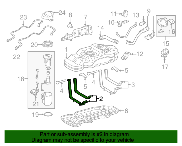2005-2023 Toyota Tacoma Fuel Tank Mount Strap 77601-04050 | Toyota ...
