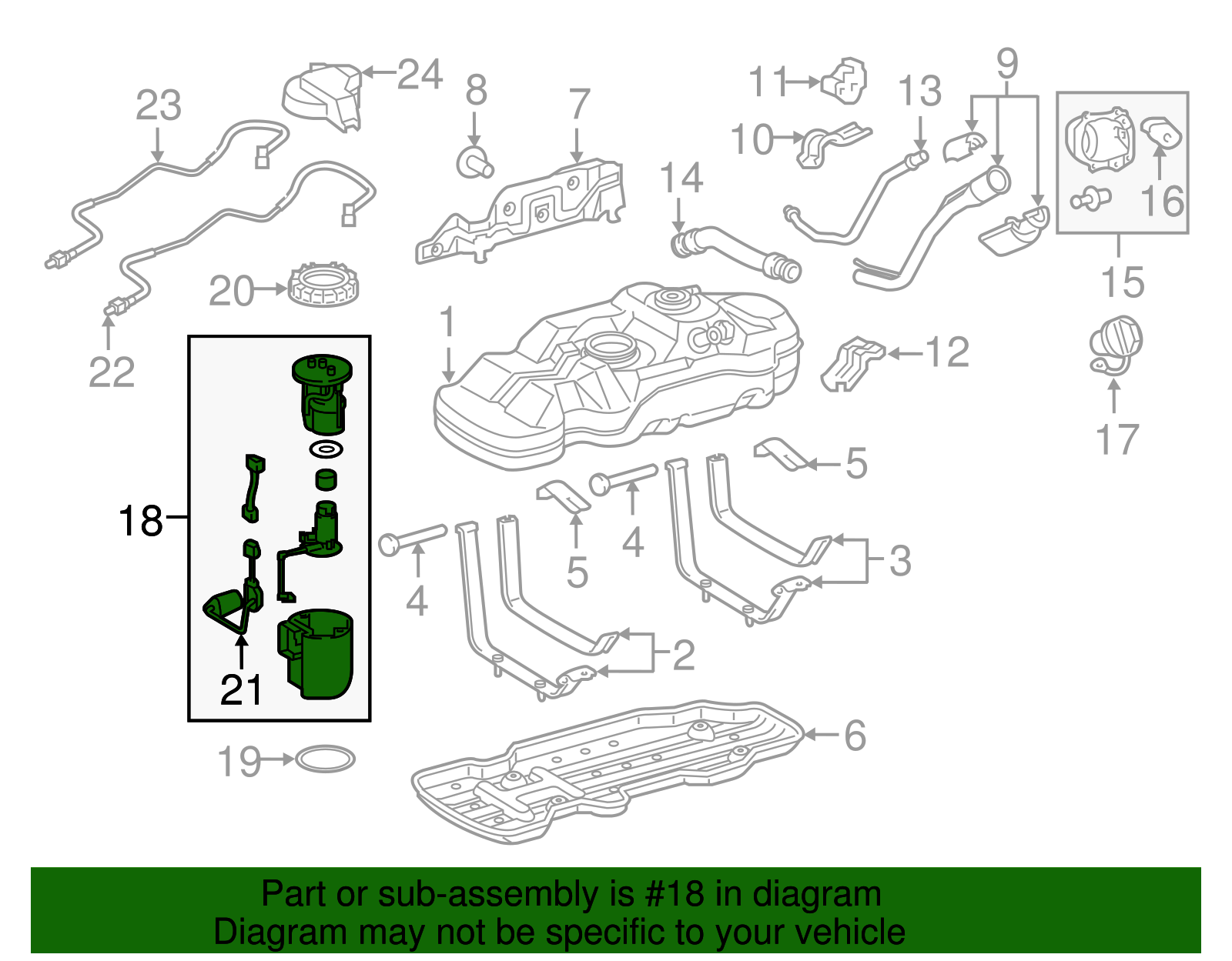 23220-0C301 - 2016-2023 Toyota Tacoma - Fuel Pump | Sparks Parts