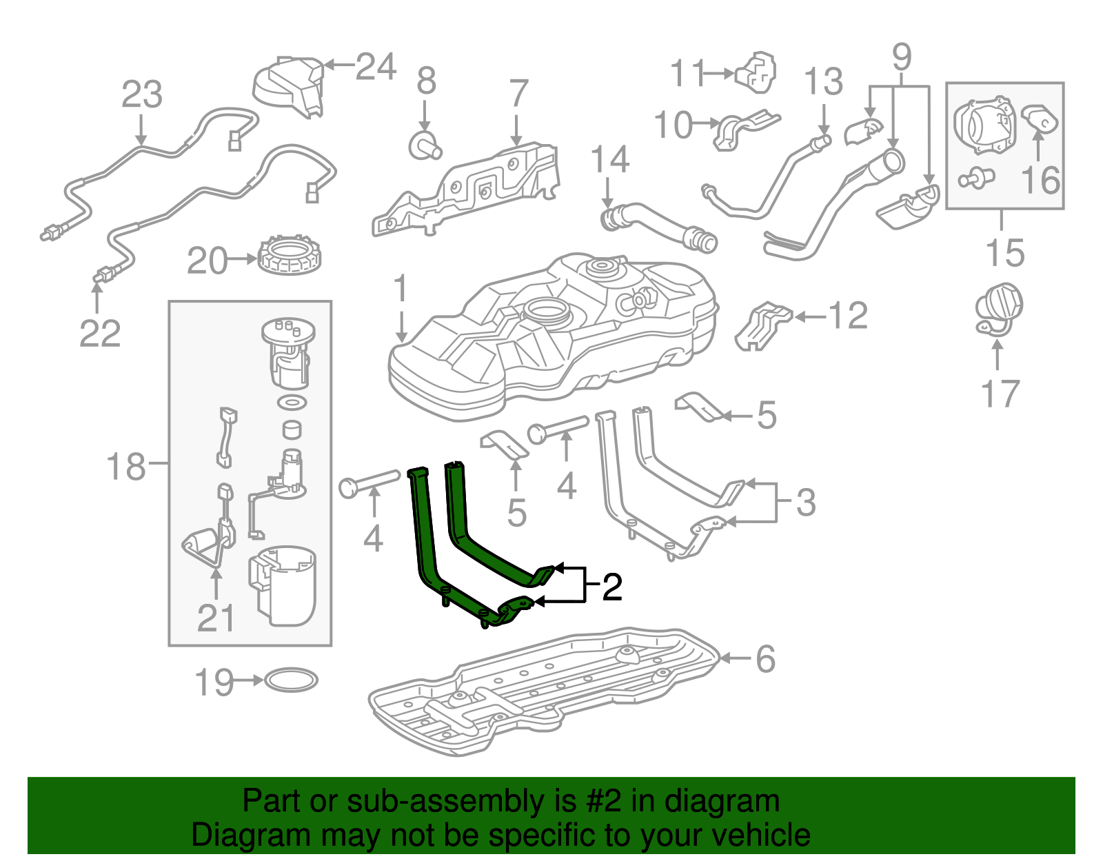 Genuine Toyota Fuel Tank Mount Strap part# 77601-04050 for 2005-2023 ...