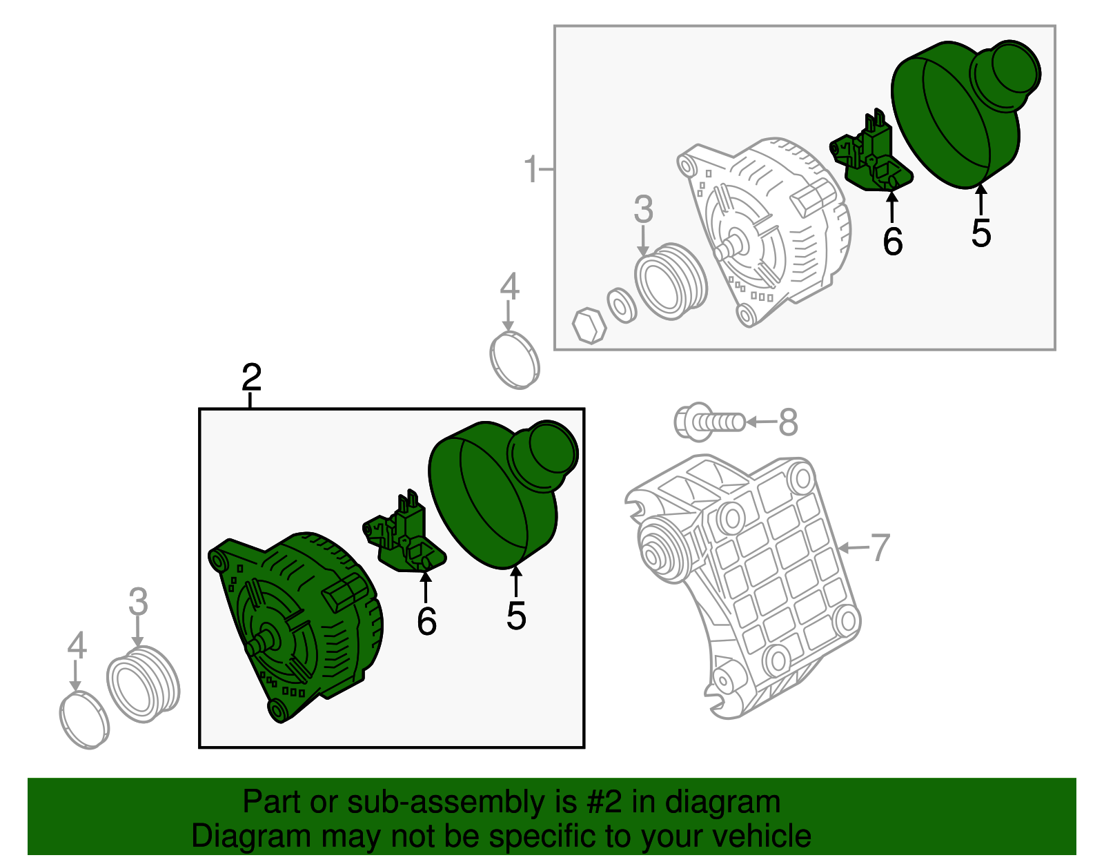 2014-2016 Audi Alternator 059-903-018-QX | Audi OEM Parts Guy