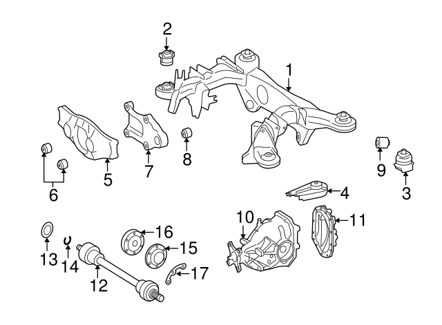 221-351-13-42 - Rear Mount 2007-2014 Mercedes-Benz | Mercedes-Benz USA ...