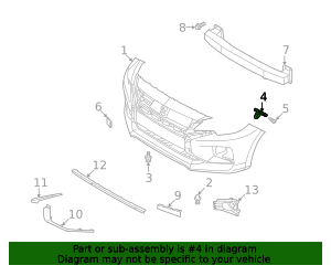 6400J646 - Side Retainer - 2021-2024 Mitsubishi | Lasco Auto Parts