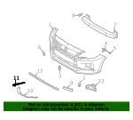 6407A378 - Upper Molding 2021-2024 Mitsubishi | Mitsubishi Direct Parts