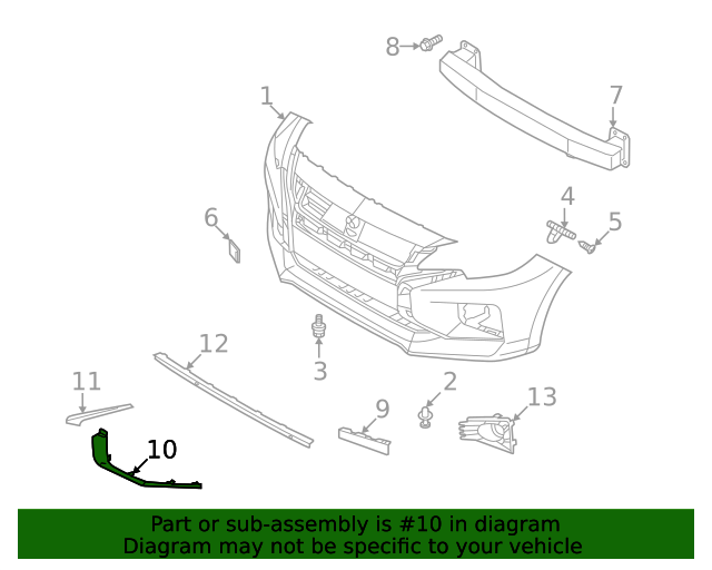 2021-2024 Mitsubishi Lower Molding 6407A380 | OEM Parts Online