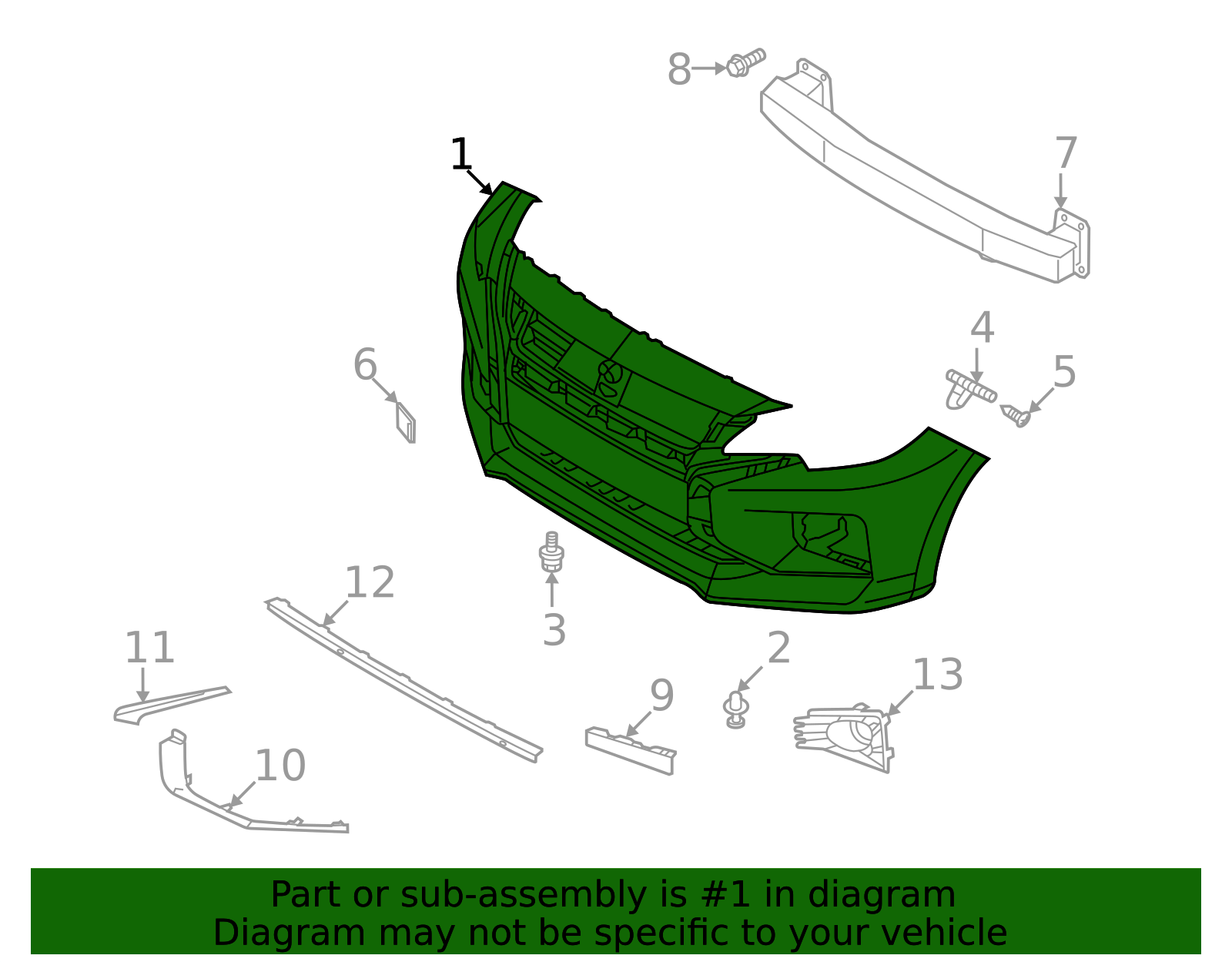 6400J974 - Bumper Cover 2021-2024 Mitsubishi | Mitsubishi Direct Parts