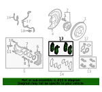 Genuine OEM Brake Pads Front Part# 4605B481 Fits 2018-2022 Mitsubishi ...