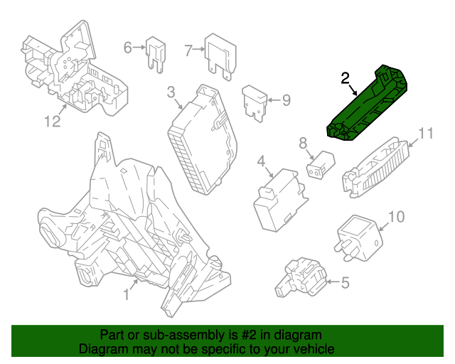 8W0-971-845-G - Relay & Fuse Plt 2017-2024 Audi | AutoNation Parts