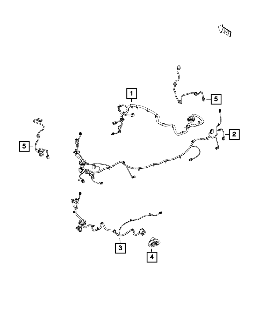2016-2018 Jeep Cherokee Under-Body Wiring 68272807AB | Mopar eStore