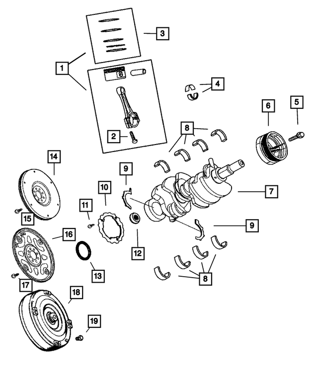 53009180AB - Pilot Bearing 2001-2023 Mopar | AutoNationParts.com
