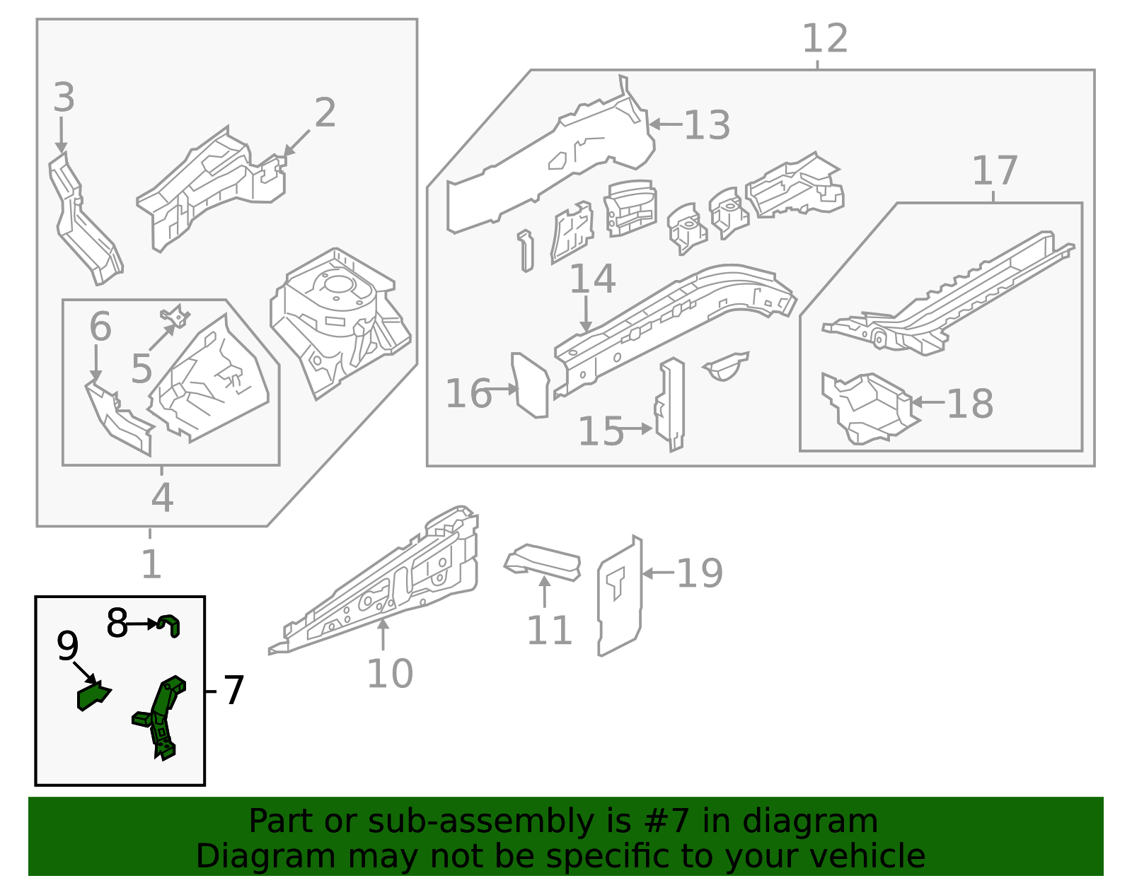 2020-2024 Mitsubishi Outlander Sport Radiator Support Tie Bar Extension ...