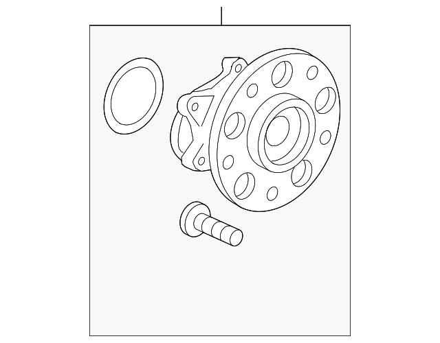 42200-TR0-A02 - Hub & Bearing Assembly 2012 Honda Civic | Honda Parts ...
