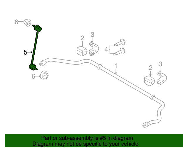 Genuine OEM Stabilizer Link Part# LR002876 Fits 2008-2019 Land Rover ...