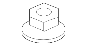 Genuine Toyota Hold Down Clamp Nut part# 90179-A0009 for 2007-2022 ...