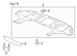 2022-2024 GMC Terrain Under-Body Shield 84753909 GM | GMPartsDirect.com