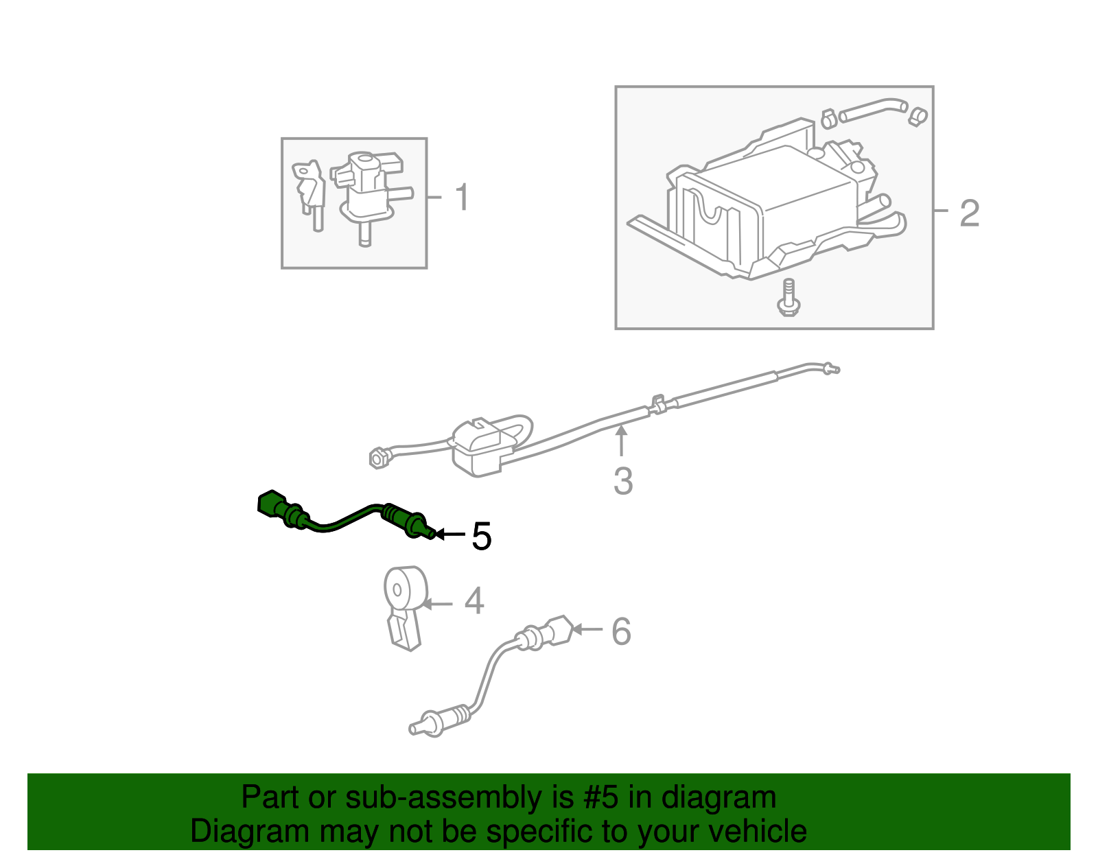 2006-2015 Toyota Oxygen Sensor 89467-72010 | Toyota Parts Center