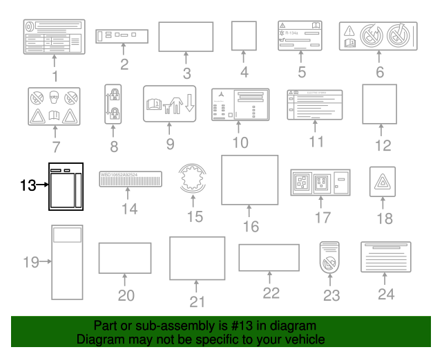 4475840806ZX42 - Info Label 2021-2023 Mercedes-Benz Metris | Mercedes ...