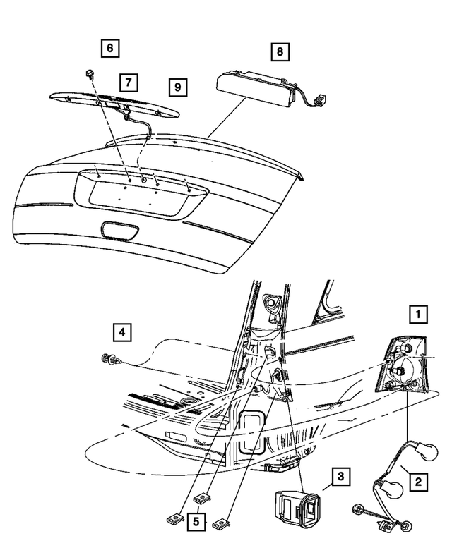 2005 Chrysler Pacifica Lift-Gate Lamp 5113195AA | Mopar Estores