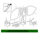 62217-06050 - Body A-Pillar Trim Panel Clip (Front) - 2015-2018 Toyota ...