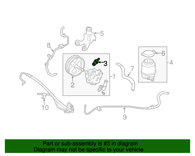 89438-33010 - Pressure Switch 1998-2011 Toyota | Longo Toyota Parts
