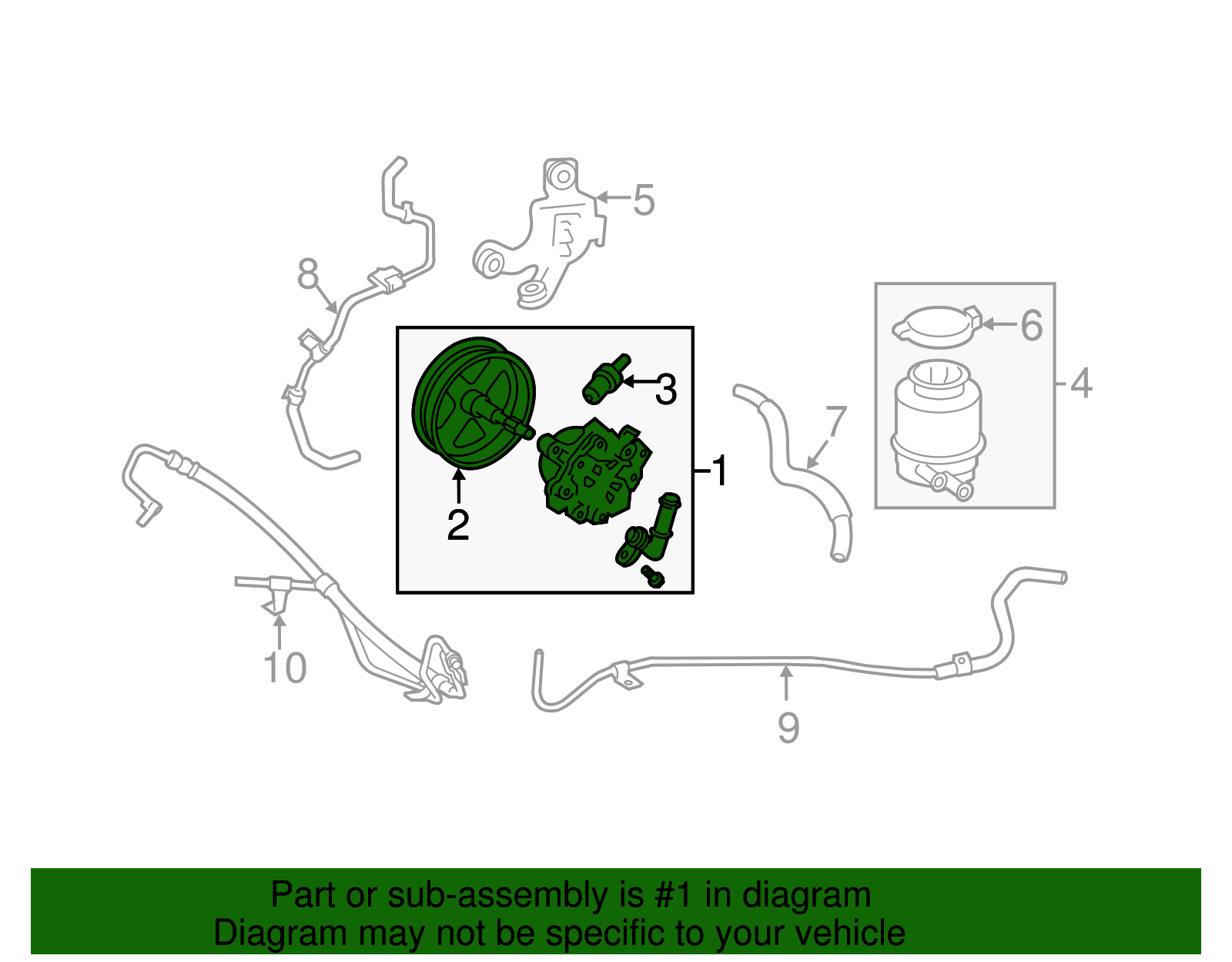 2010-2011 Toyota Camry Power Steering Pump 44310-06190 | Retail ...