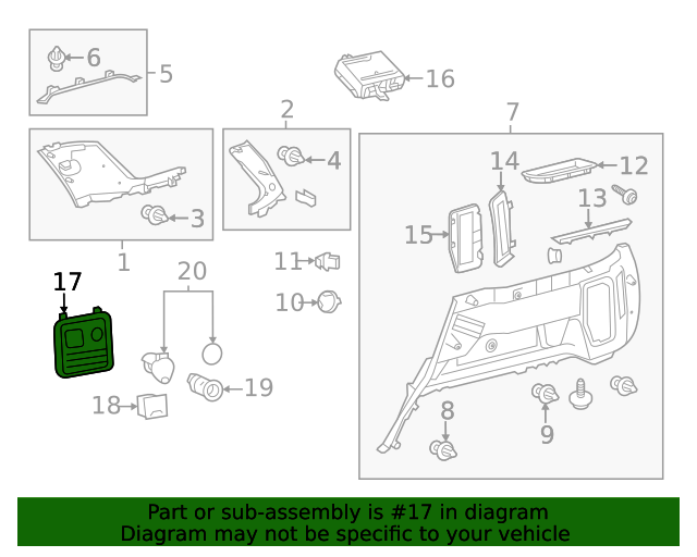 85536-35020 - Bezel, Power Outlet Socket 2010-2023 Toyota 4Runner ...