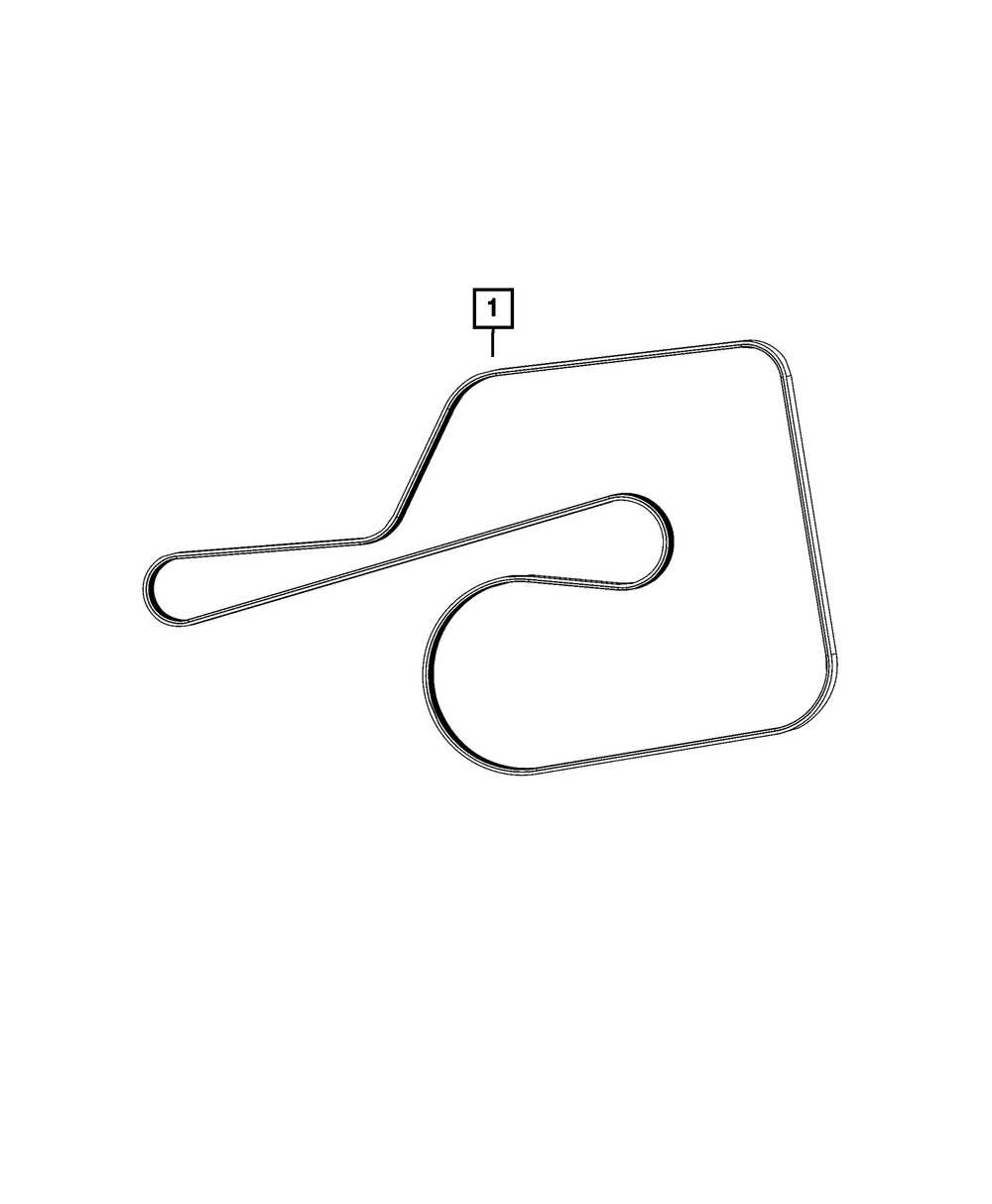 68452779AA - High-Quality Serpentine Belt for 2021-2024 Jeep ...