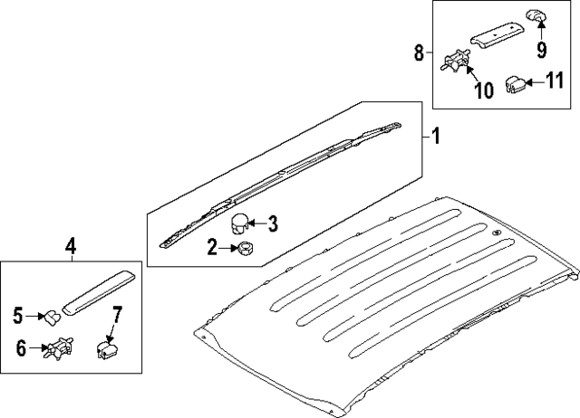 2021 Kia Seltos Roof Molding End Piece 87244 Q5000 | QuirkParts