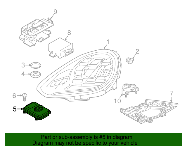 958-618-388-01 - Control Module 2015-2018 Porsche Cayenne | Delaware Porsche Parts