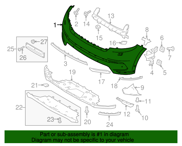 Genuine OEM Bumper Cover Part# LR142991 Fits 2021-2023 Land Rover Range ...
