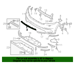 Center Molding - 2018-2023 Land Rover Range Rover Velar (LR093517 ...