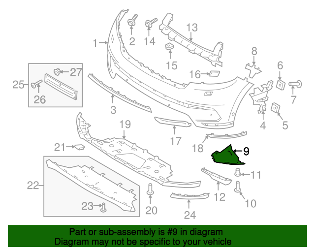 Genuine OEM Air Duct Part# LR093524 Fits 2018-2023 Land Rover Range ...