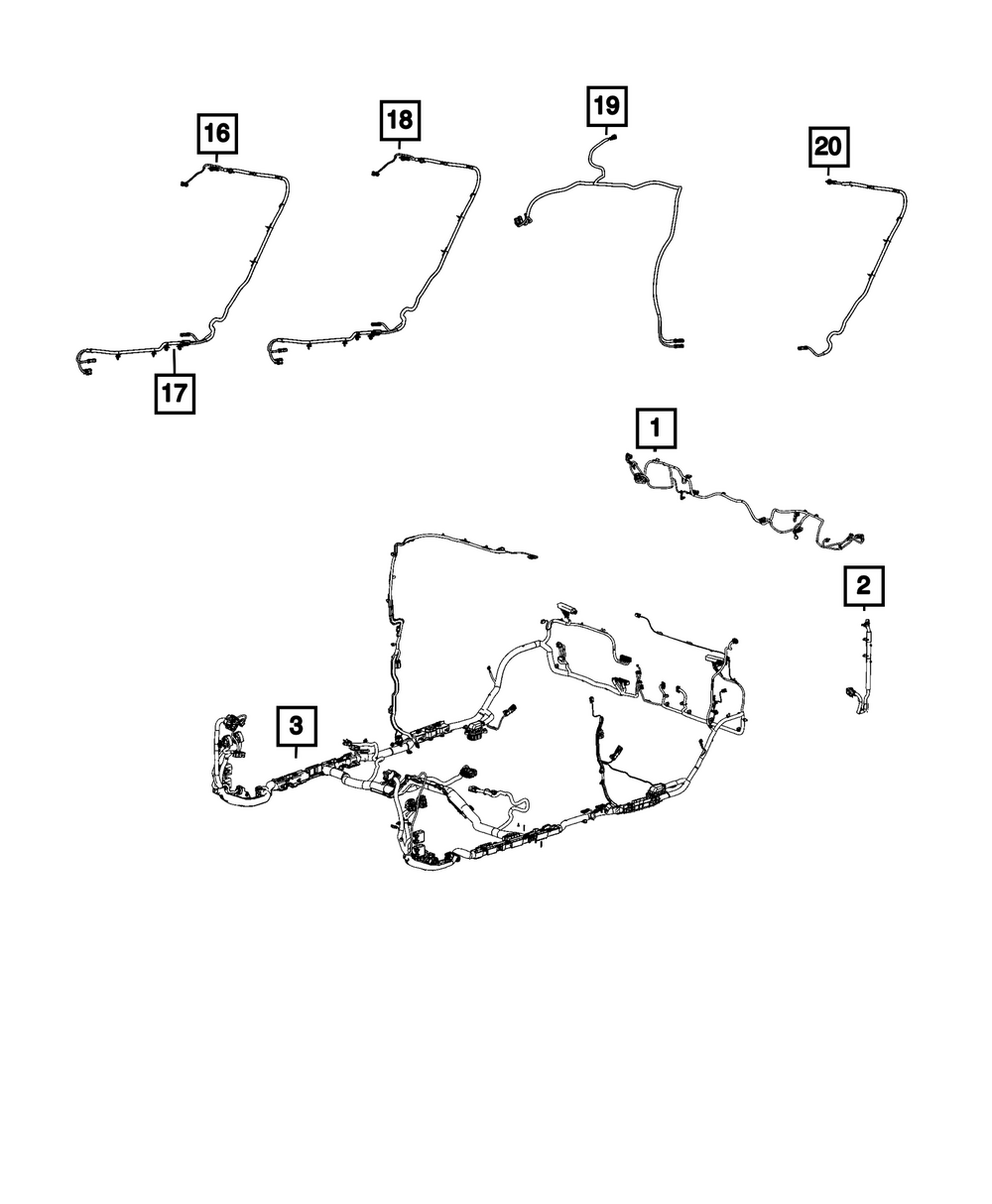2025 Jeep Wrangler Body Wiring 68654509AC | My Mopar Parts
