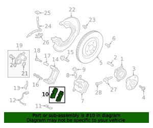 2015-2024 Porsche Macan 1 Set Of Brake Pads 95B-698-451-H | Sunset ...