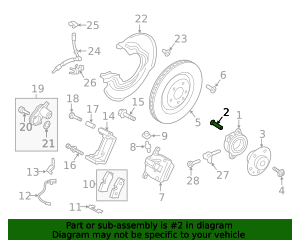 2015-2024 Porsche Macan Bearing Bolt WHT-000-237-A | Sunset Porsche Parts