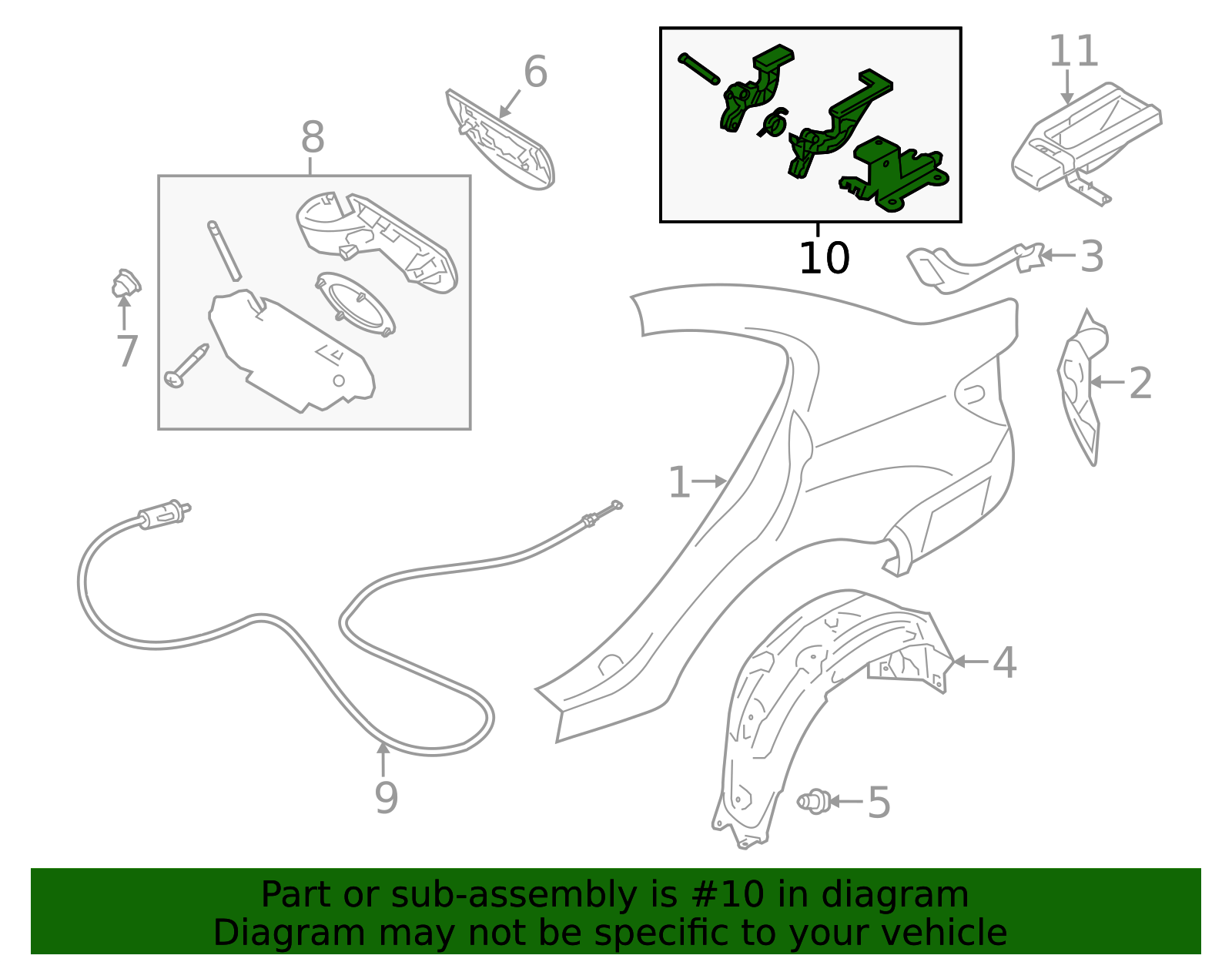 2012-2023 Subaru Opener Assembly 57340FJ010 | Subaru Parts Shop