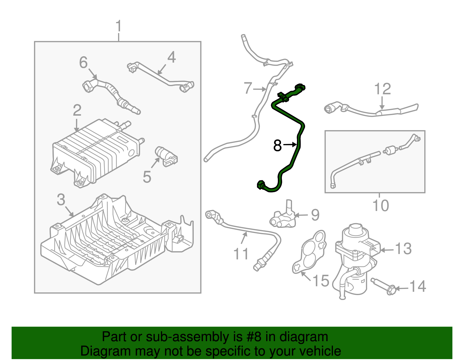 2009-2012 Ford Exhaust Gas Re-Circulation (Egr) Tube AL8Z-9D667-B | OEM ...