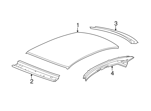 22824499 GM Roof Rear Header Panel | GM Parts Store