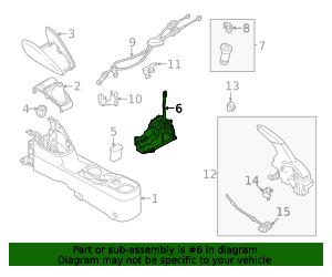 34901-5RA0A - Shifter Assembly - 2020-2025 Nissan Versa | Nissan OEM ...