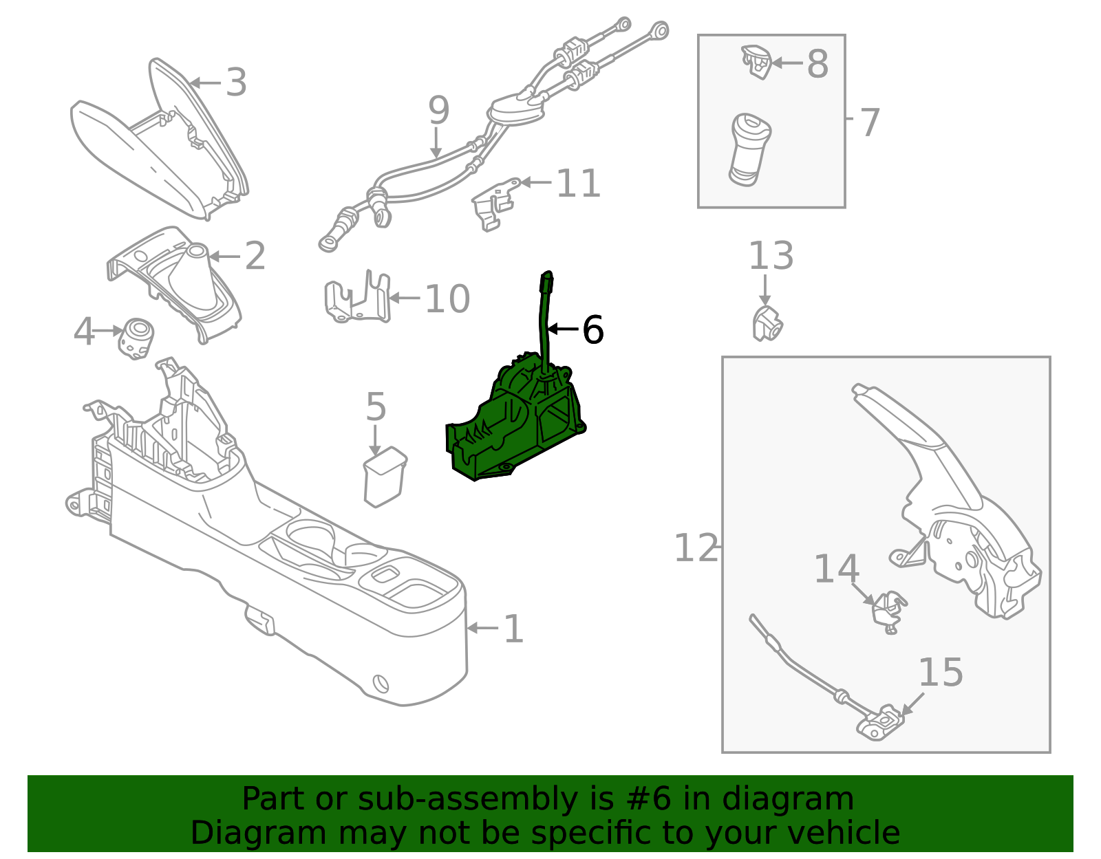 34102-00Q0K - 2020-2025 Nissan Versa - Gear Shift Assembly | Anicra ...