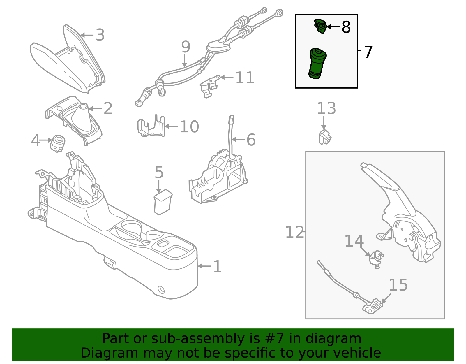 2020-2024 Nissan Versa Shift Knob 32865-5RA0A | Nissan Parts Central